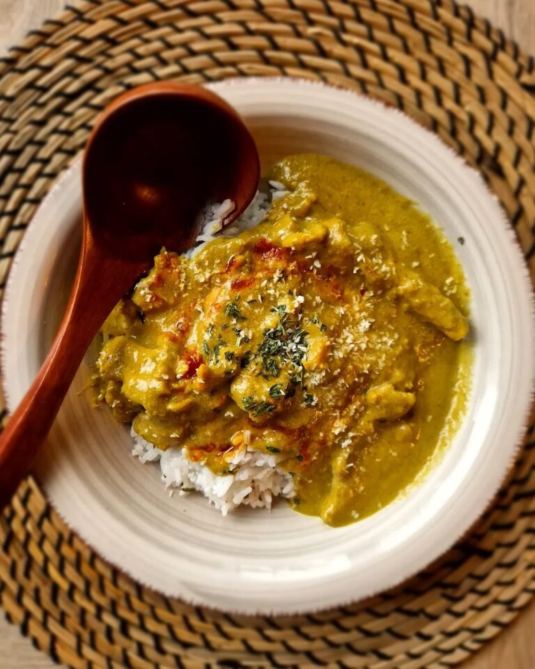 Gestoofde kokoskip van de kamado - brittsfoodtable